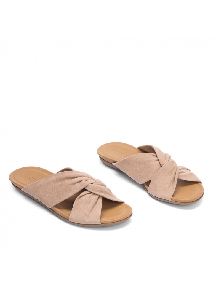 Sliders beige pour dames ZOE